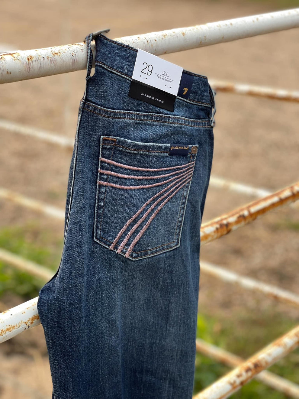 7 For All Mankind - Dojo {EXCLUSIVE} PINK - Tailorless(32.5” Inseam ...